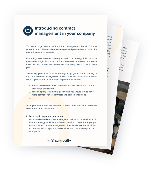 Contract Management Implementation guide - Thank You Page