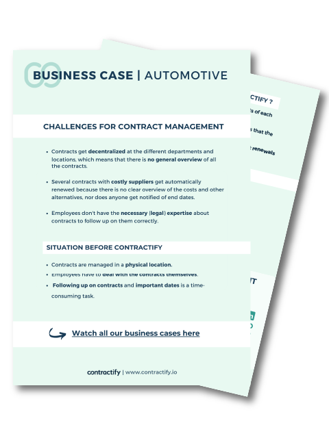 Contractify business cases
